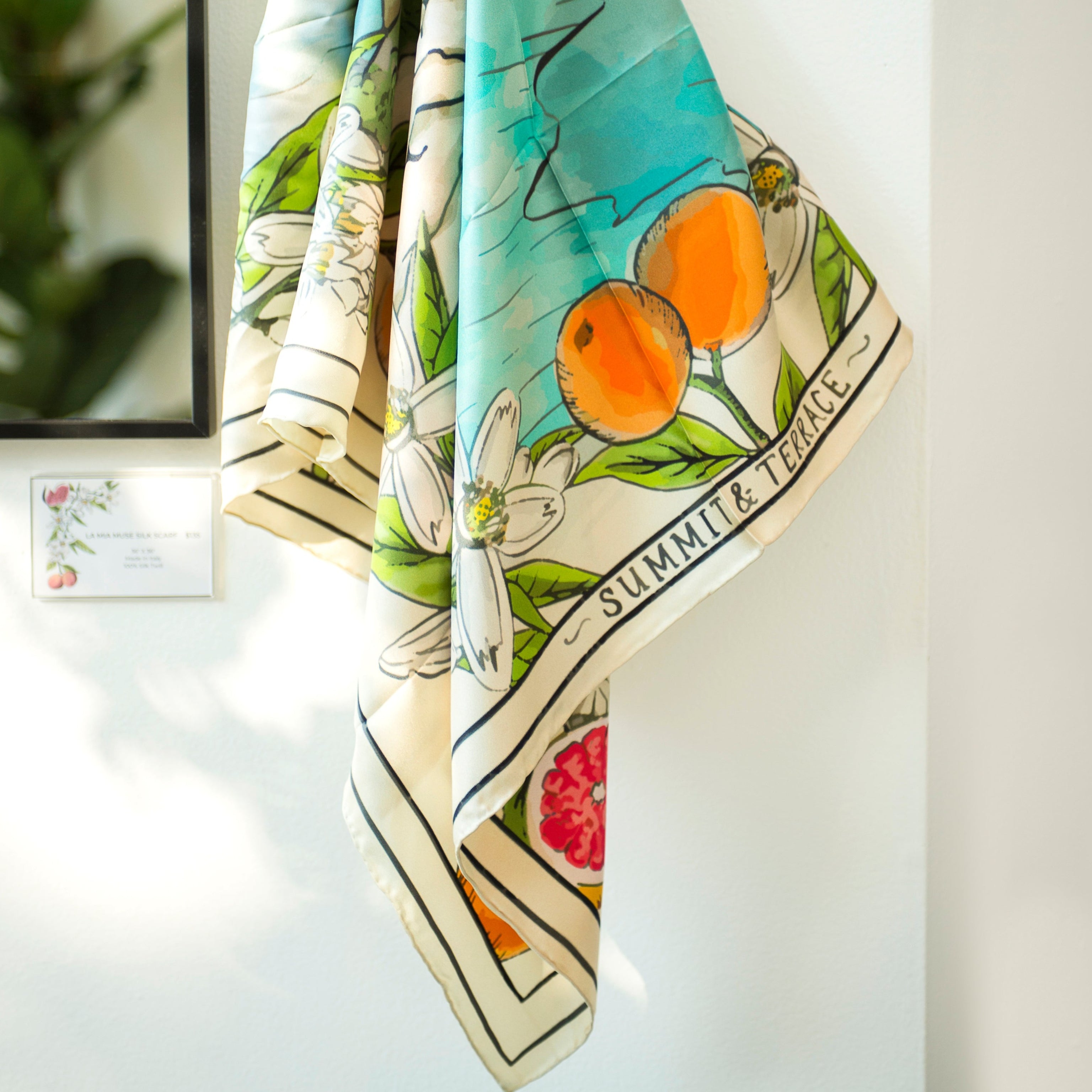 La Mia Muse Silk Twill Scarf – Luxury Italian Accessory– Summit & Terrace